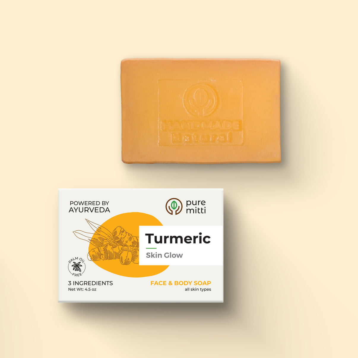 Ayurveda Organic Turmeric Bar/Soap – Pure Mitti